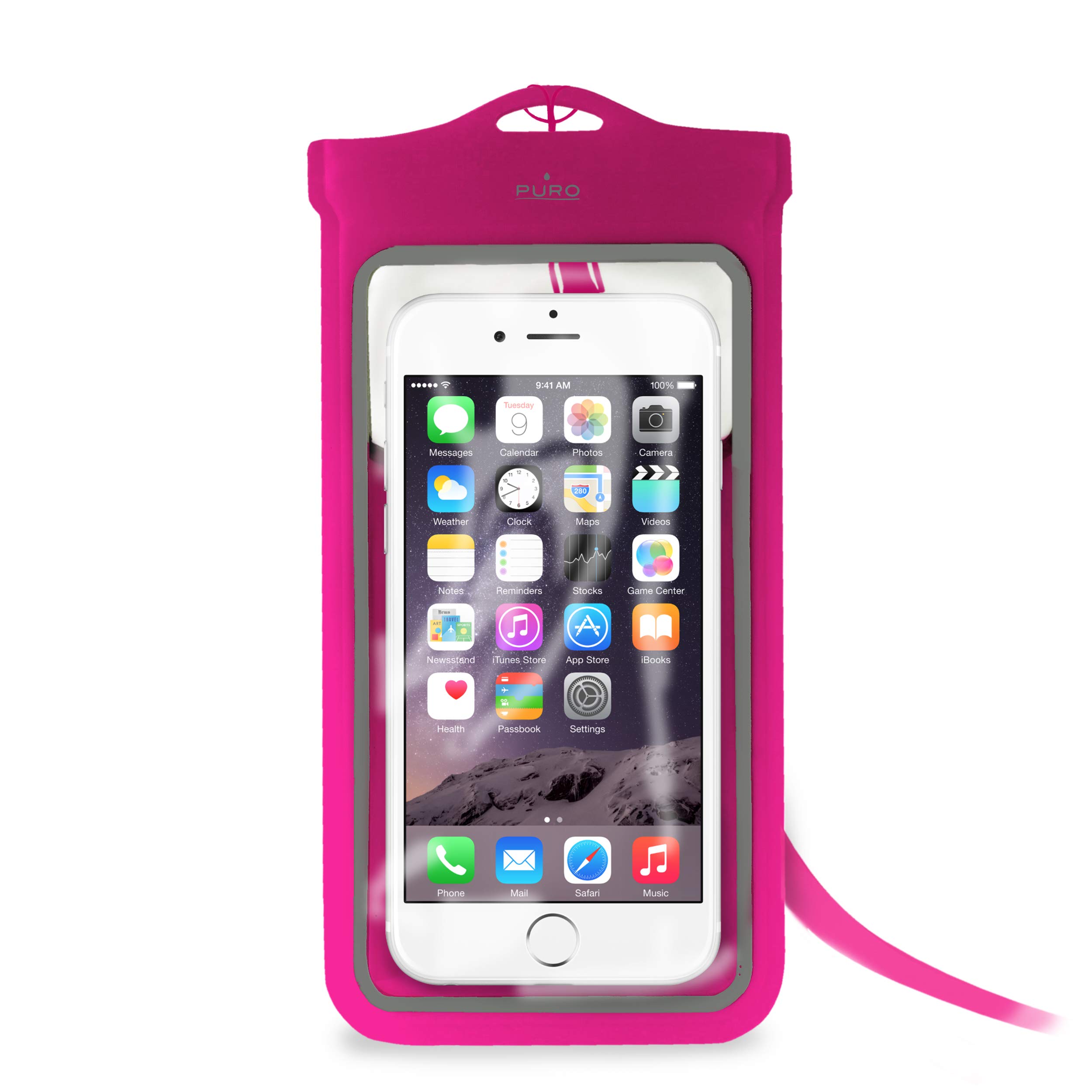 Protection PURO ETUI Waterproof L 5.1' Noir