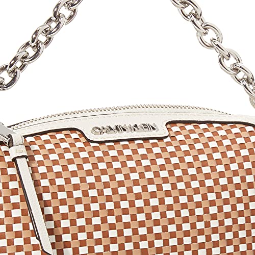Calvin Klein Hailey Micro Pebble Small Crossbody, Rye Multi Weave
