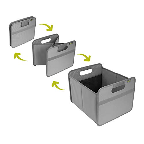 meori Rectangular Storage Baskets Collapsible Bins for Shelves, Sturdy Fabric Cube Storage Boxes with 2 Handles for Closet Nursery Cabinet Living Room