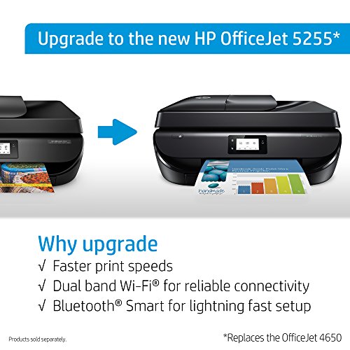 HP OfficeJet 4650 All-in-One Wireless Color Printer with Mobile Printing, Instant Ink ready (F1J03A)