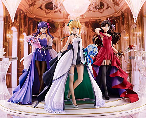 Fate stay night 1/7 Scale Figure Collection Saber, Rin Tohsaka and Sakura Matou ~15th Celebration Dress Ver.~ Premium Box