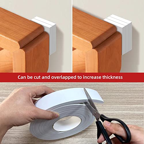 DIYIIRON EVA Foam Headboard Stoppers Bed Stopper,Anti-Vibration Soundproof Pads for Bed Frame/Headboard,Self Adhesive Furniture Pads