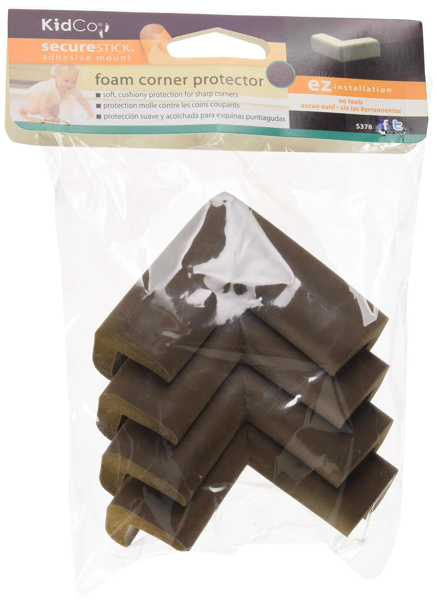 KidCo Foam Protectors (Brown, 4 Corner Protectors)