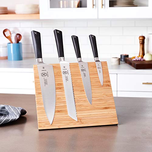 Mercer Culinary Züm Magnetic Board Forged Knife Set, Bamboo, Black