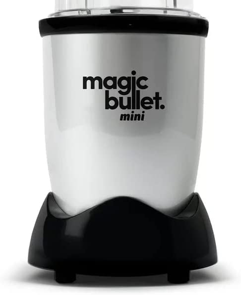 ADEMA MAGIC BULLET Silver/Black Mini Compact Personal Food Blender 14 oz.