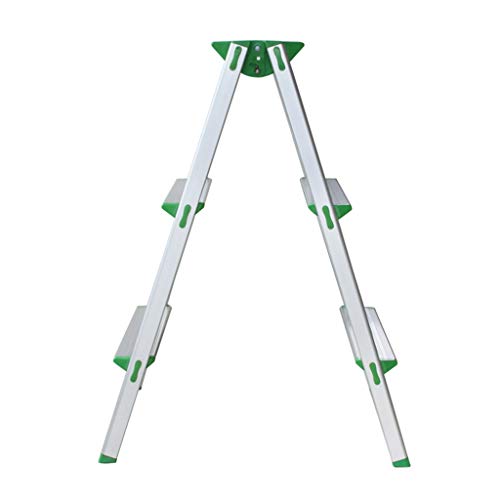 PENGJIE Folding Ladder Step Stool Ladder 3 Step Folding Aluminum Stool Heavy Duty Steel Portable Anti Slip Mat Tread Compact 120 Kg Capacity