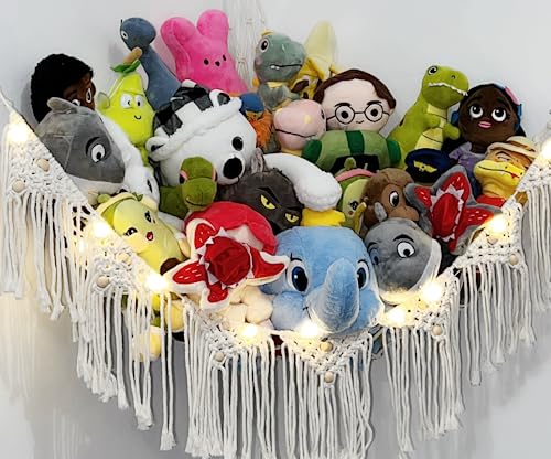 Pepeli Home Products Stuffed Animal Net or Hammock, Stuffed Animal Net, Net for Stuffed Animals Corner, Stuffed Animal Holder