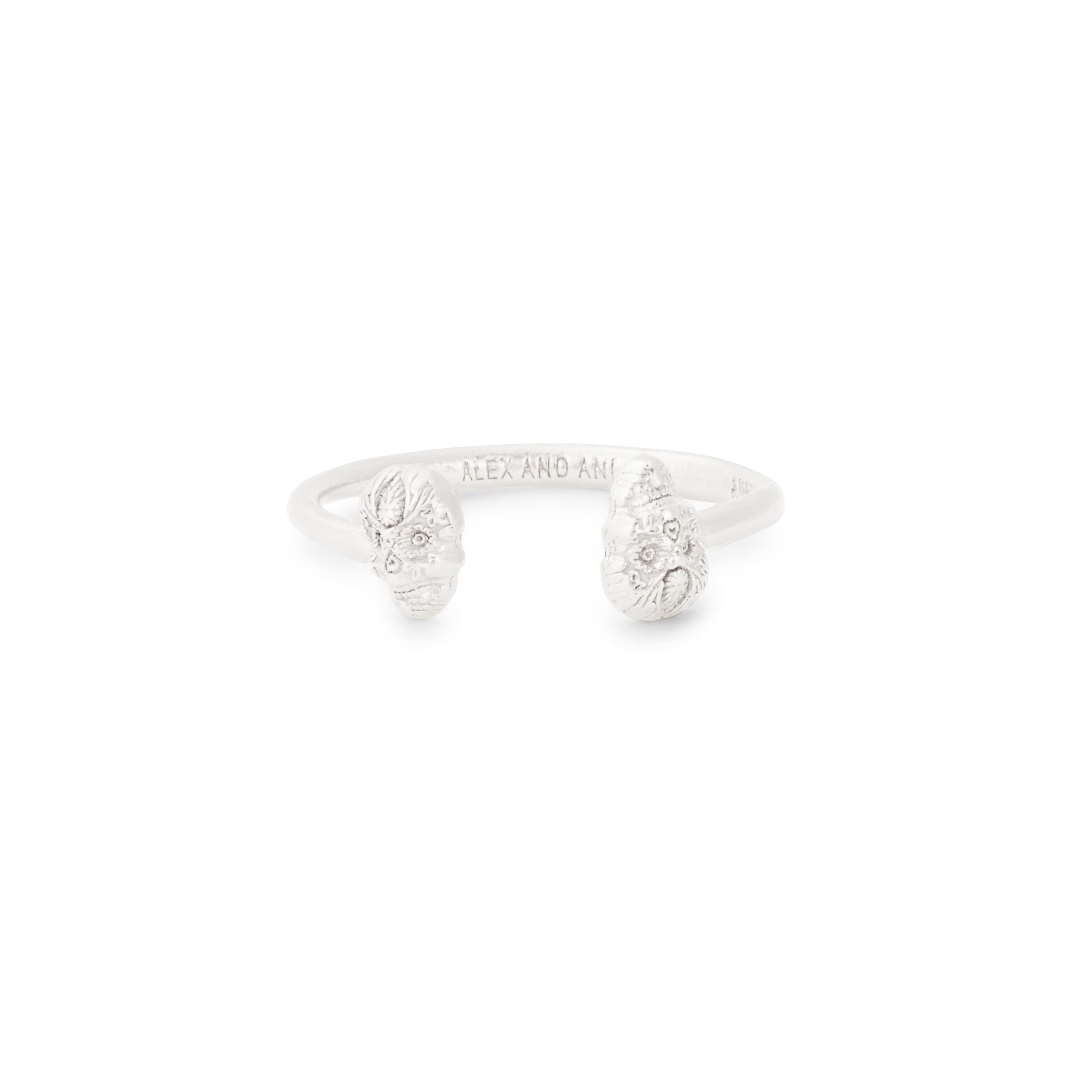 Alex and Ani Women's Calavera Adjustable Ring, Sterling Silver