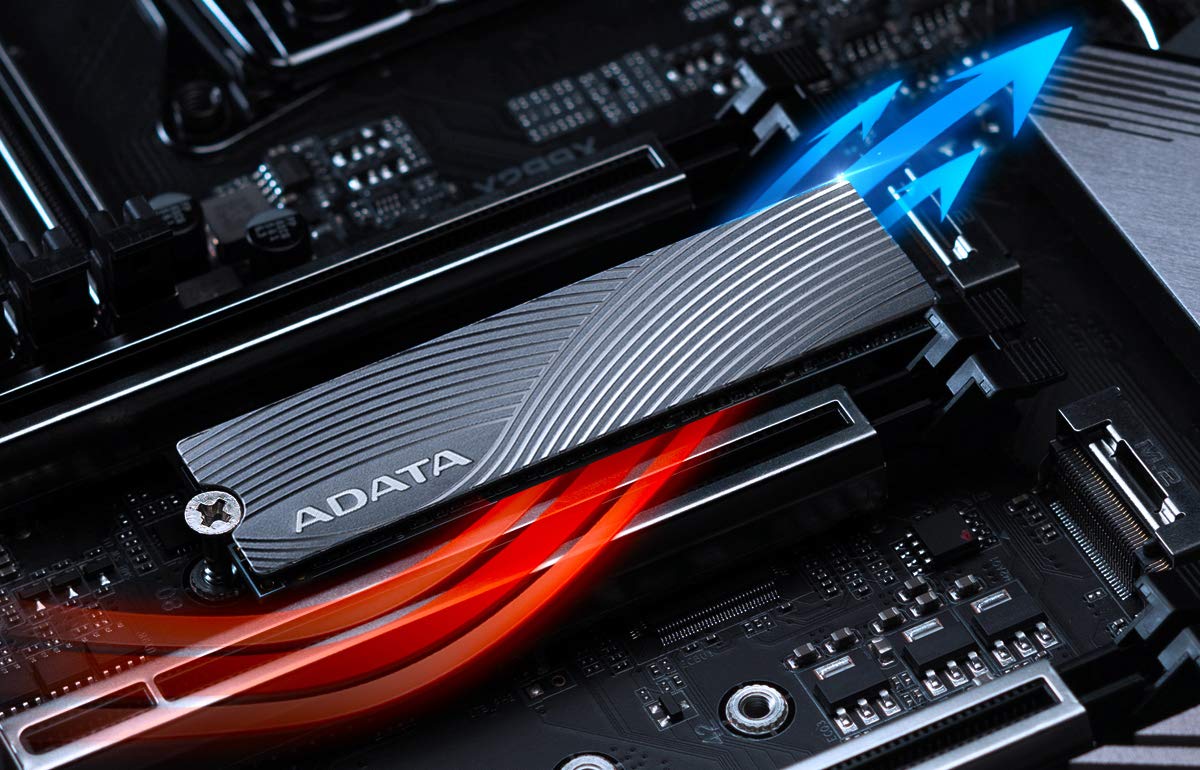 ADATA Swordfish 1TB 3D NAND PCIe Gen3x4 NVMe M.2 2280 Read/Write up to 1800/1200MB/s Internal SSD (ASWORDFISH-1T-C)