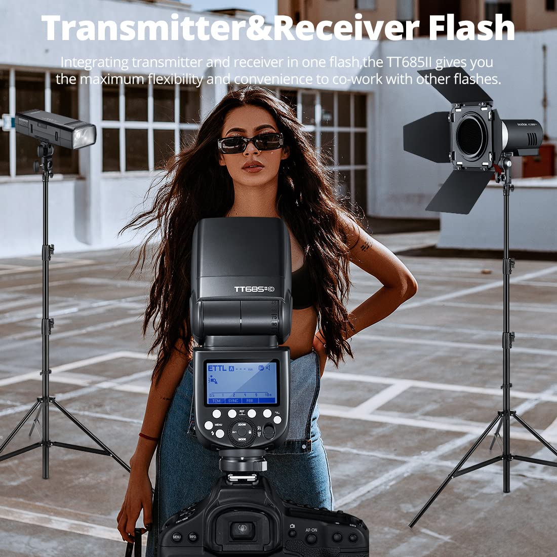 Godox TT685II-N I-TTL Speedlite High-Speed Sync Speedlite Flash,2.4G Wireless X System Compatible for Nikon for D800 D700 D7100 D7000 D5200 D5000 D8100