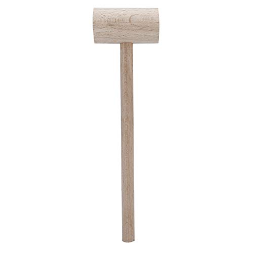Wood Crab & Mallets Mallets, Natural Beech Wood Hammers, Set of 12