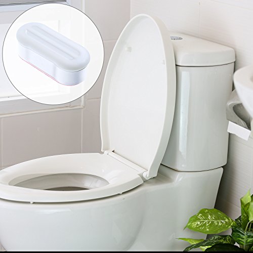 Blulu 8 Pieces Toilet Seat Bumpers Universal Seat Bumper Kit Replacement Bumpers with Strong Adhesive