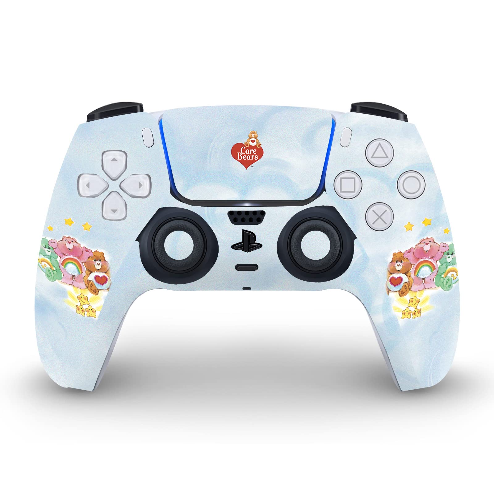 Head Case Designs Officially Licensed Care Bears Group Classic Vinyl Faceplate Sticker Gaming Skin Decal Cover Compatible With Sony PlayStation 5 PS5 Digital Edition Console and DualSense Controller