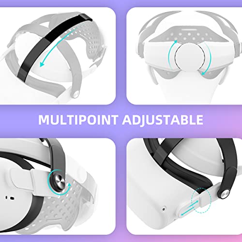 Adjustable Head Strap Compatible with Oculus Quest 2 VR Headset
