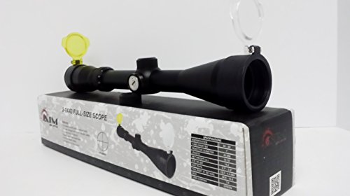 AIM SPORTS 3-9X40 P4 Sniper Scope with Flip-Up Lens and Rings