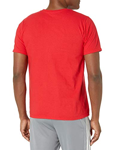 adidas mens Go-To Short Sleeve Tee Red/Black X-Large