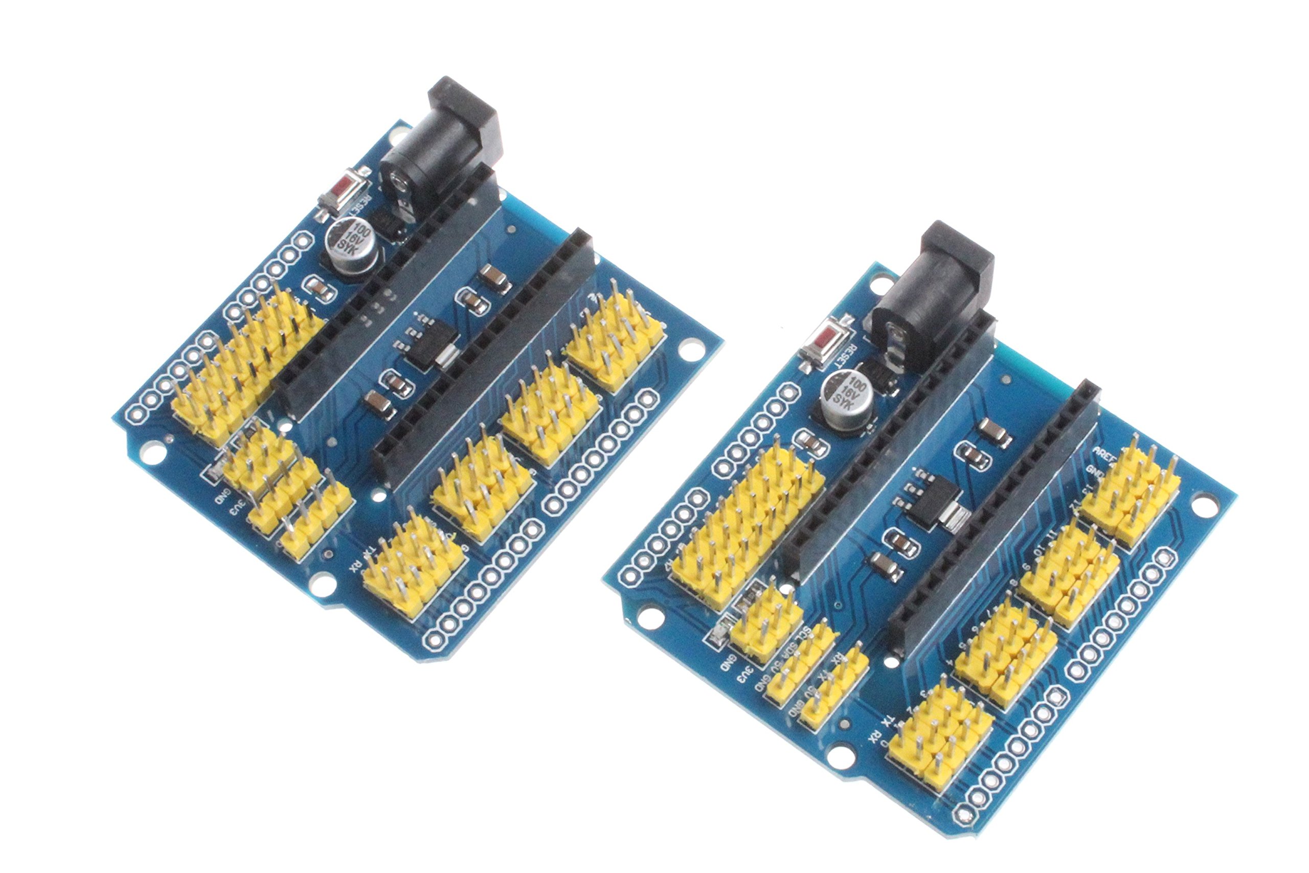 NOYITO Nano I O Expansion Sensor Shield Module for UNO R3 Nano V3.0 (Pack of 2)