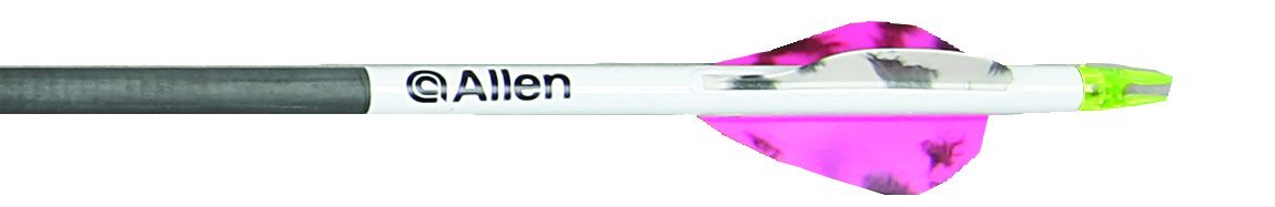 Allen Company Shrink Fletch System, Camo Vanes, White Tube Pack of 3 (Pink/White)