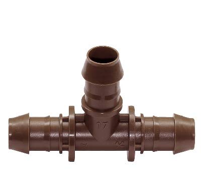 Rain Bird BT50/4PK Drip Irrigation 1/2" Barbed Tee Fitting, 4-Pack x 2