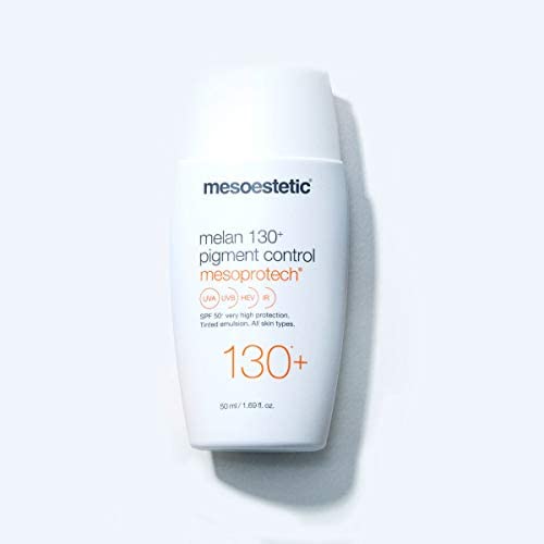 Mesoestetic Mesoprotech Melan Cream SPF 130+ Pigment Control-Protects Skin against UVB, UVA, HEV, IR-Facial Sunblock