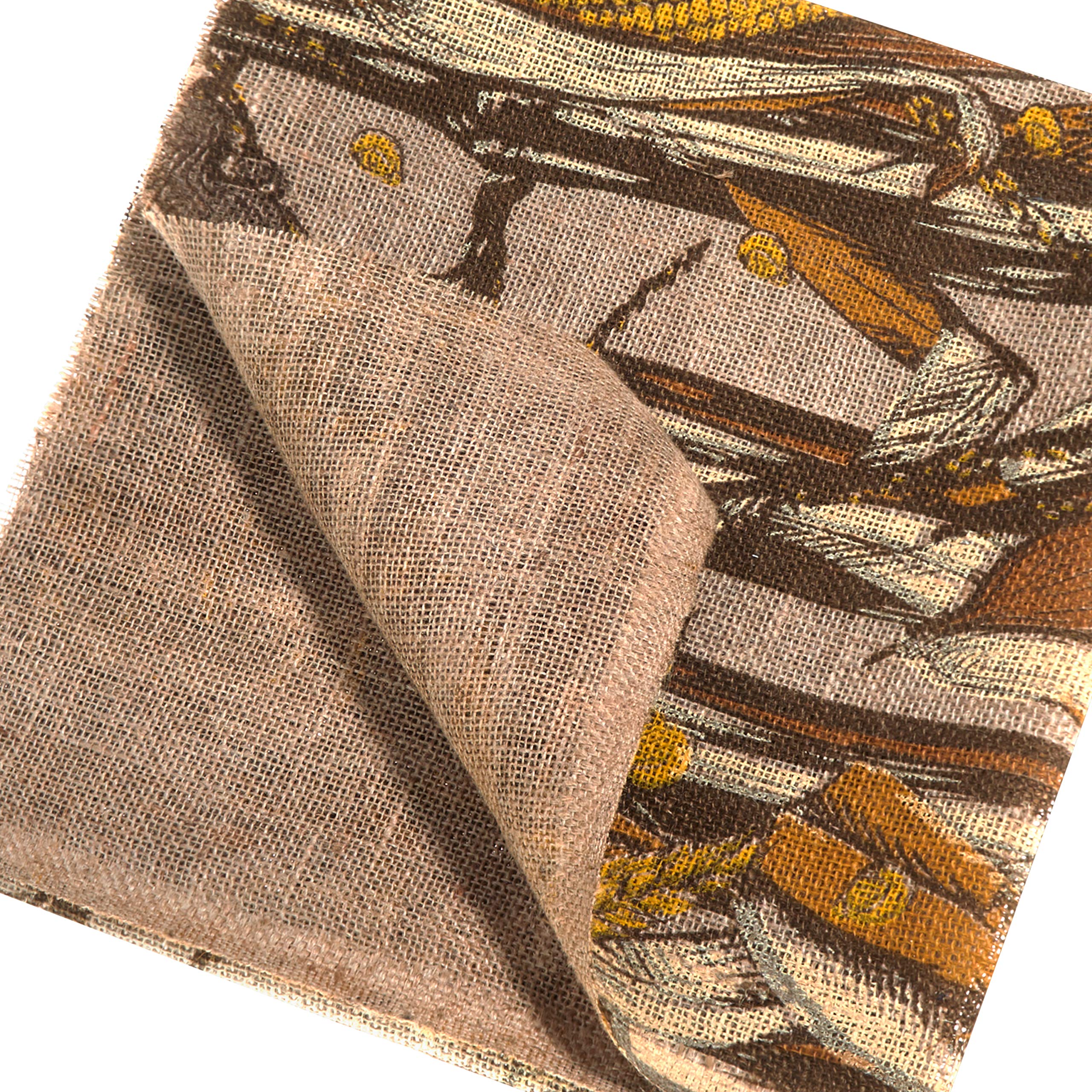 Allen Company Vanish Camo Burlap, Glare Free Hunting Blind Material, 12 ft L x 54 in W, Natural Grain Belt Camo, one Size
