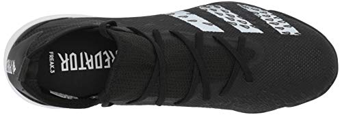 adidas Predator Freak .3 Turf Soccer Shoe (mens) Black/White/Black 10.5