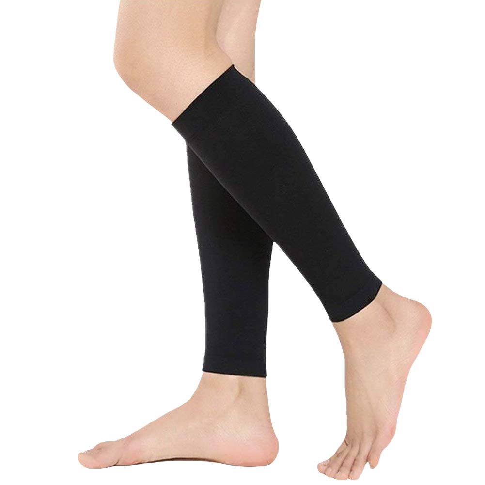 Ailaka 1 Pair Compression Calf Sleeves for Women & Men, 20-30 mmHg Graduated Support Footless Compression Socks for Varicose Veins, Shin Splints, Edema, Recovery, Maternity, Running, Travel