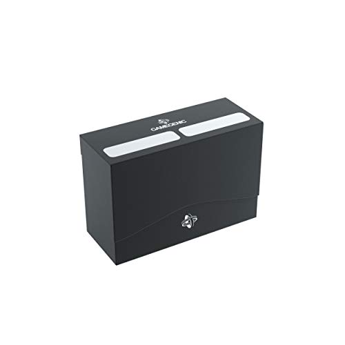 Gamegenic Double Deck Holder 160+ Casual Deck Box | Double-Sleeved Card Storage with Two Removable Deck Holders | Innovative Cobra Neck Technology | Holds up to 160 Cards | Black Color | Made