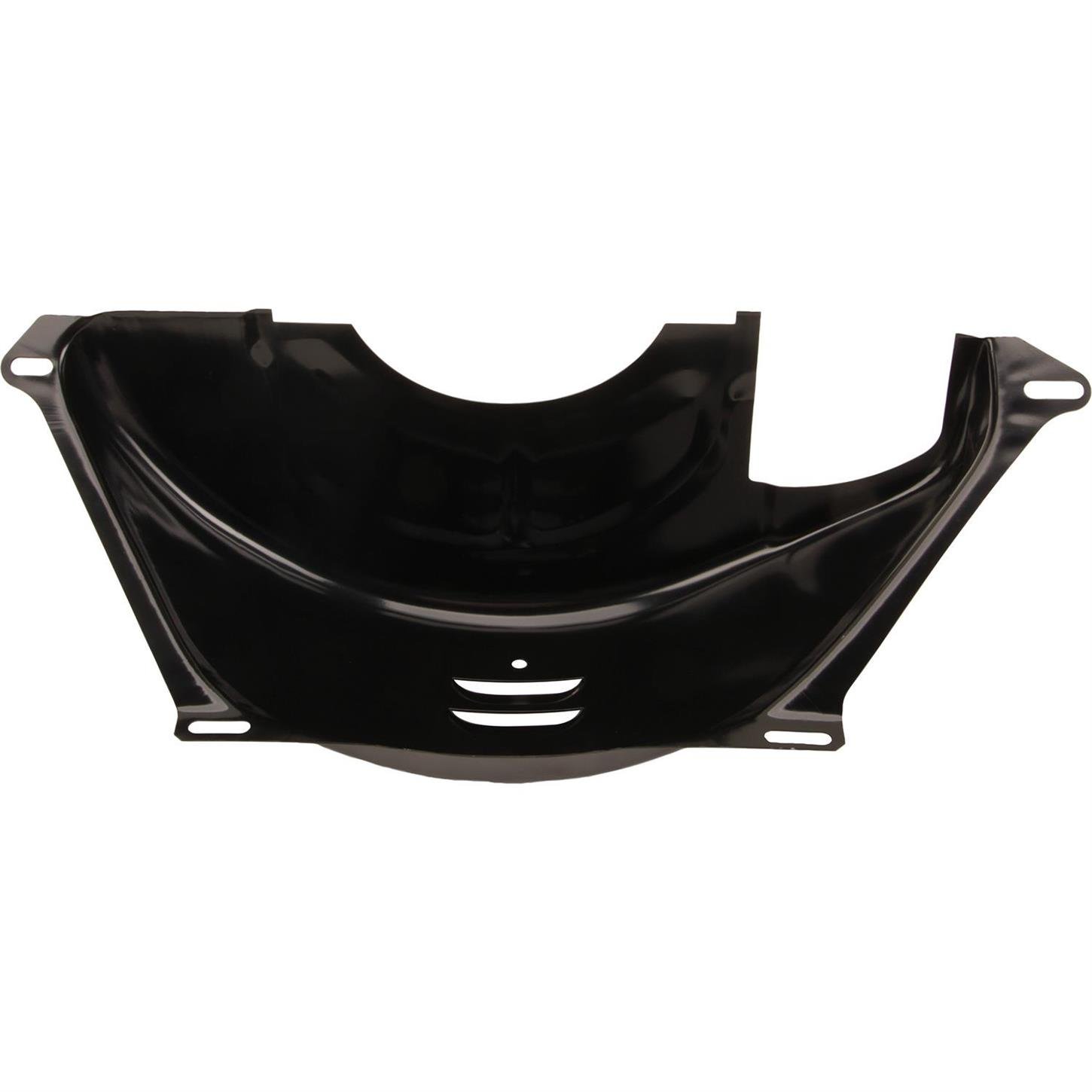 Speedway Motors GM TH350/TH400 Flywheel/Flexplate Dust Cover - Fits Chevy Engines - Steel - Black - Includes Stainless Steel Bolts - Keep Your Transmission Clean