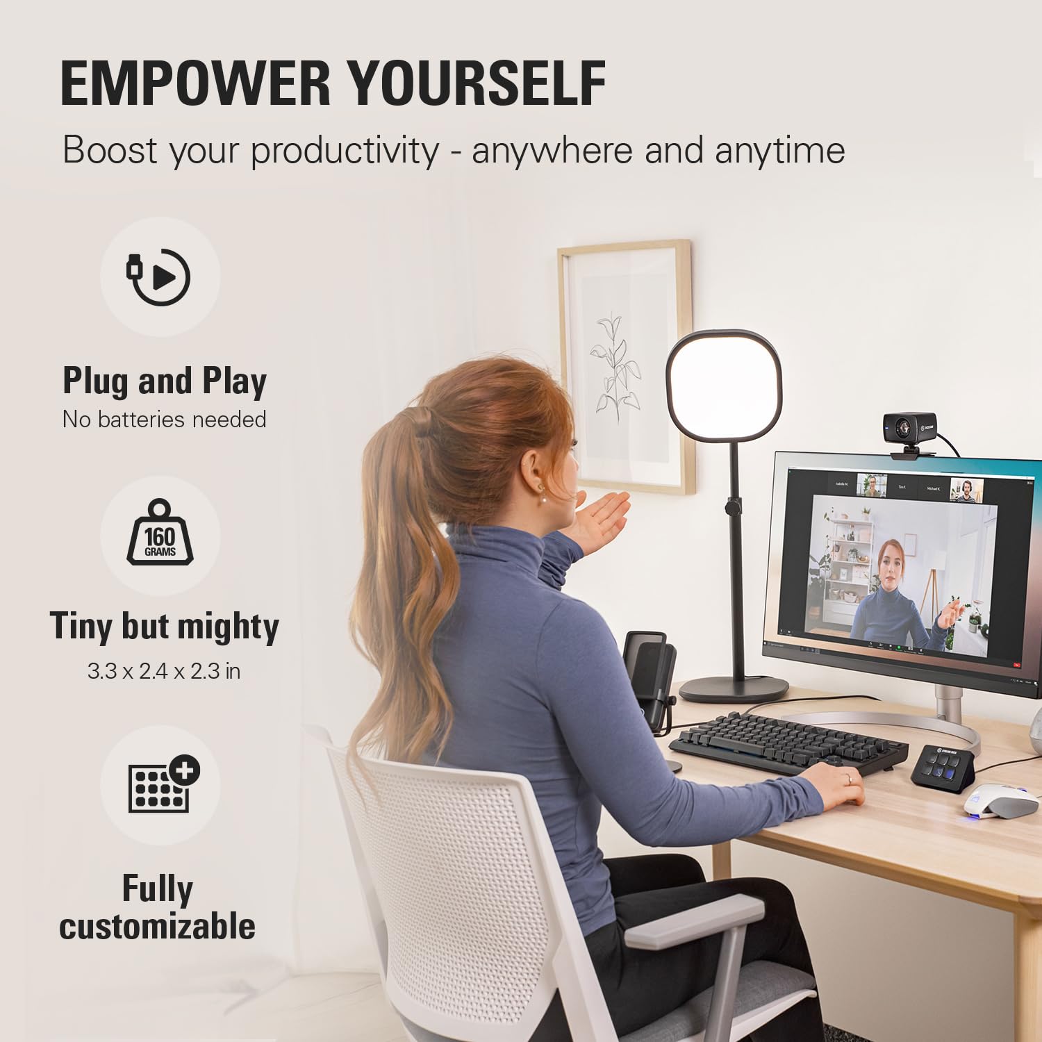 Elgato Stream Deck Mini β Control Zoom, Teams, PowerPoint, MS Office and More, Boost Productivity with Seamless Integration for Daily Apps, Set Up Shortcuts Easily, Compatible with Mac and PC