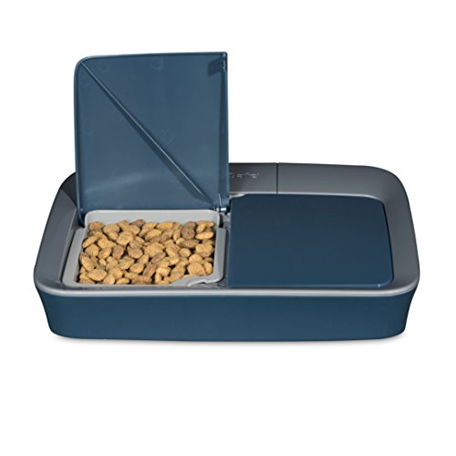 PetSafe Digital Two Meal Automatic Pet Feeder for Cats and Dogs, 2 x 200 g Trays, 4 Day Programming,Blue