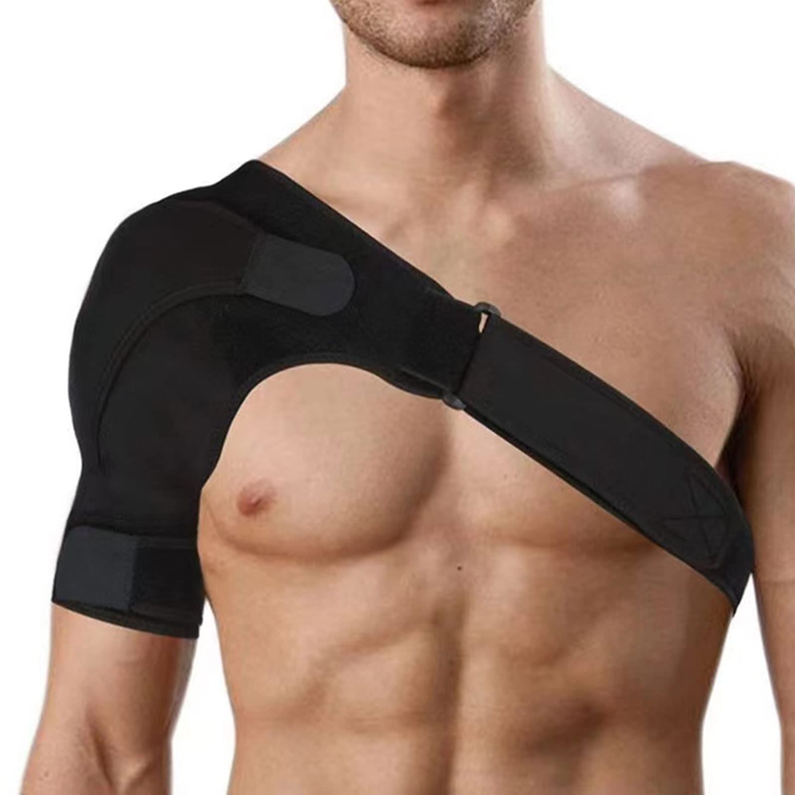 Adjustable Shoulder Brace-Rotator Cuff Support Brace, Shoulder Brace for Torn Rotator Cuff, Suitable for Rotator Cuff Injury, Shoulder Surgery, Swelling, Tendinitis, Frozen Shoulder, Biceps Tear
