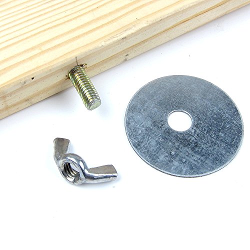 Hypeety Wooden Bird Perch Platform Pet Natural Chewing Toys Health Cage Accessories for Mouse, Chinchilla, Rat, Gerbil, Guinea-Pigs, Dwarf Hamster
