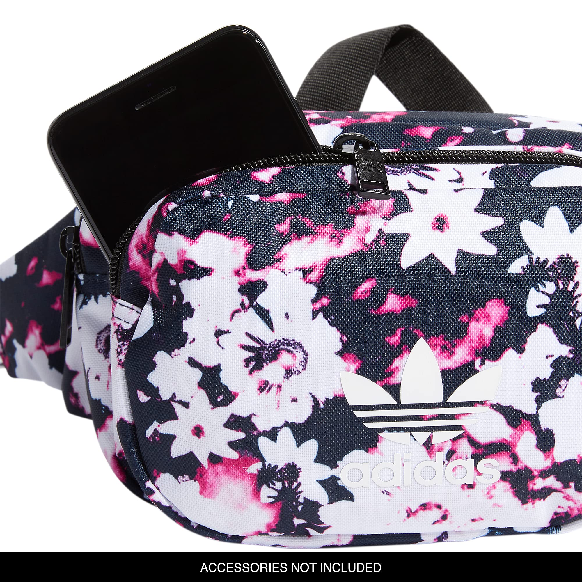 adidas Originals Originals Sport Waist Pack, Floral Legend Ink Blue/White, One Size