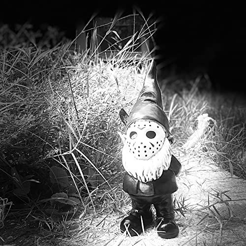 ULUZE Garden Gnomes Halloween Decorations Indoor for Home Horror Decor Funny Gnome 8" Tall - Red