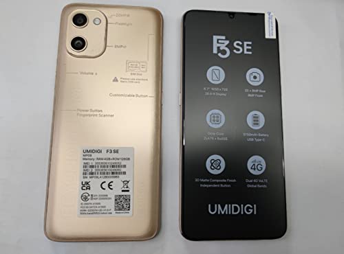 UMIDIGI F3 SE Smartphone (4GB + 128GB) Unlocked Cell Phone, 6.7'' Screen Phone and 20MP AI Camera Cell Phone, 5150mAh Battery Android 11 Unlocked Android Phone Global Versionā¦