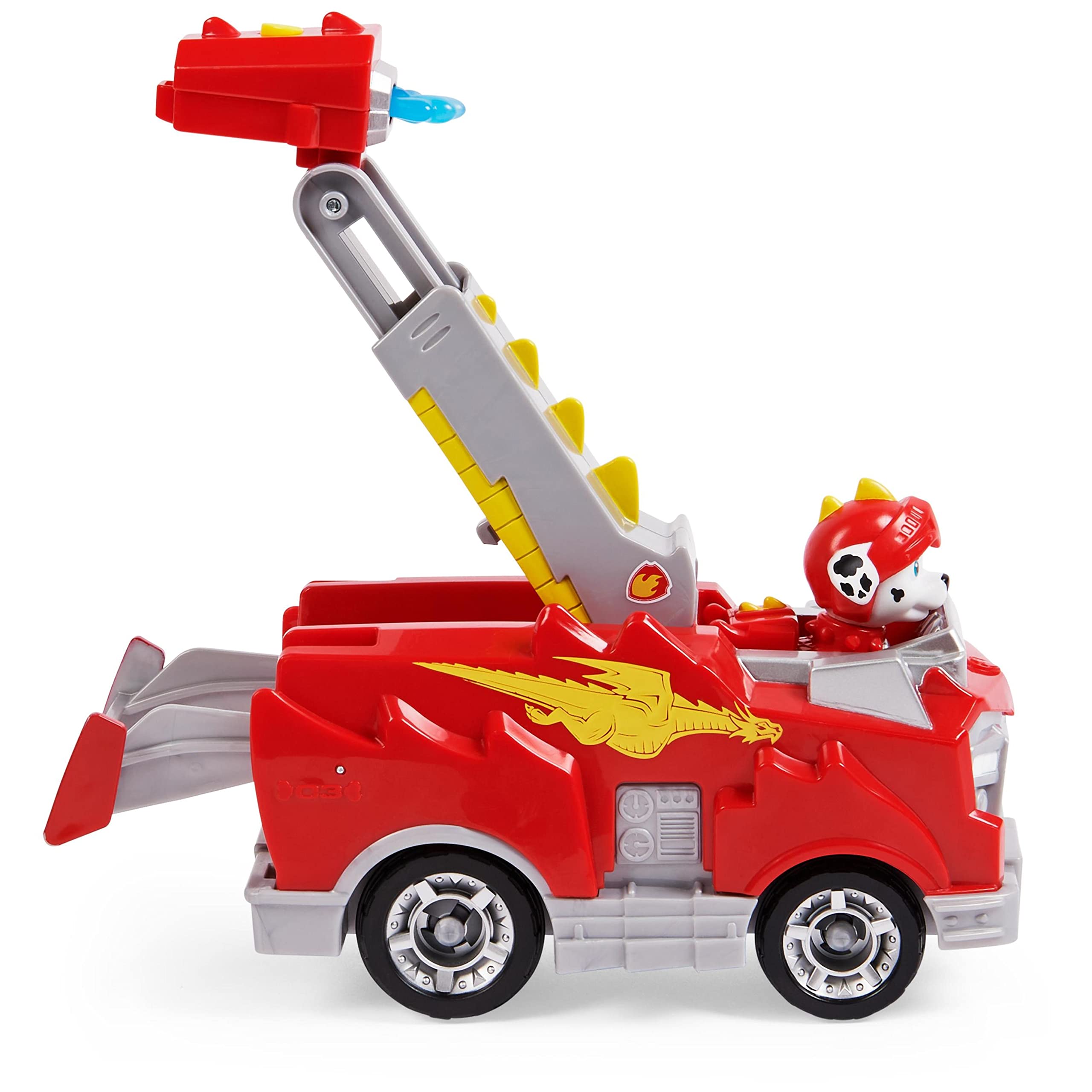Spin Master 6063585 PAW Patrol Rescue Knights Marshall Transforming Toy Car with Collectible Action Figure