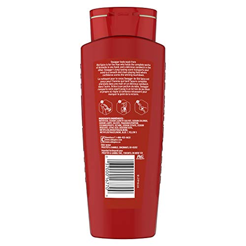 Red Zone Swagger Body Wash for Men, Scent of Confidence, 21 fl oz