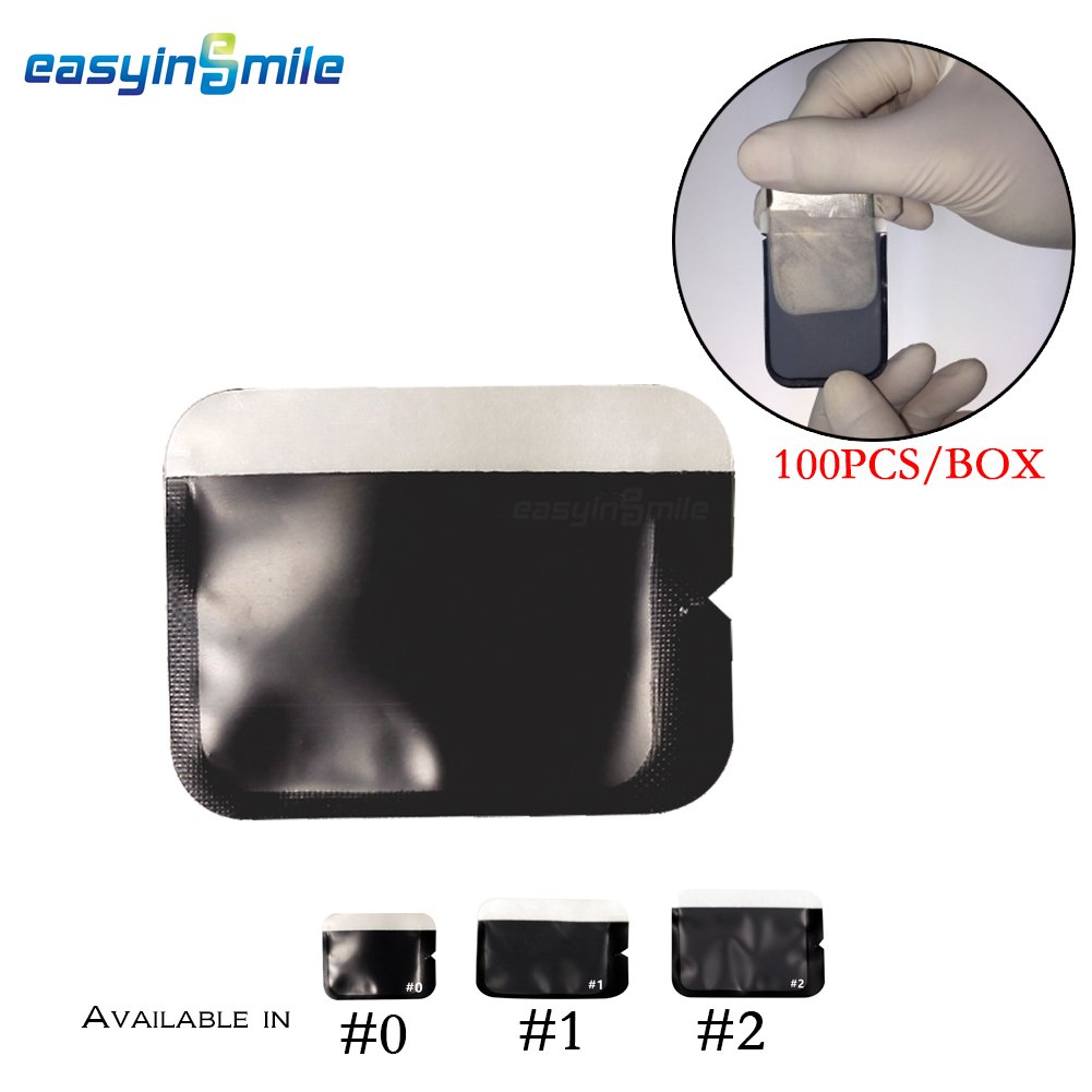 Disposable Dental Digital Phosphor Plate Barrier Envelopes 100pcs/box (Long Side Loading #0)