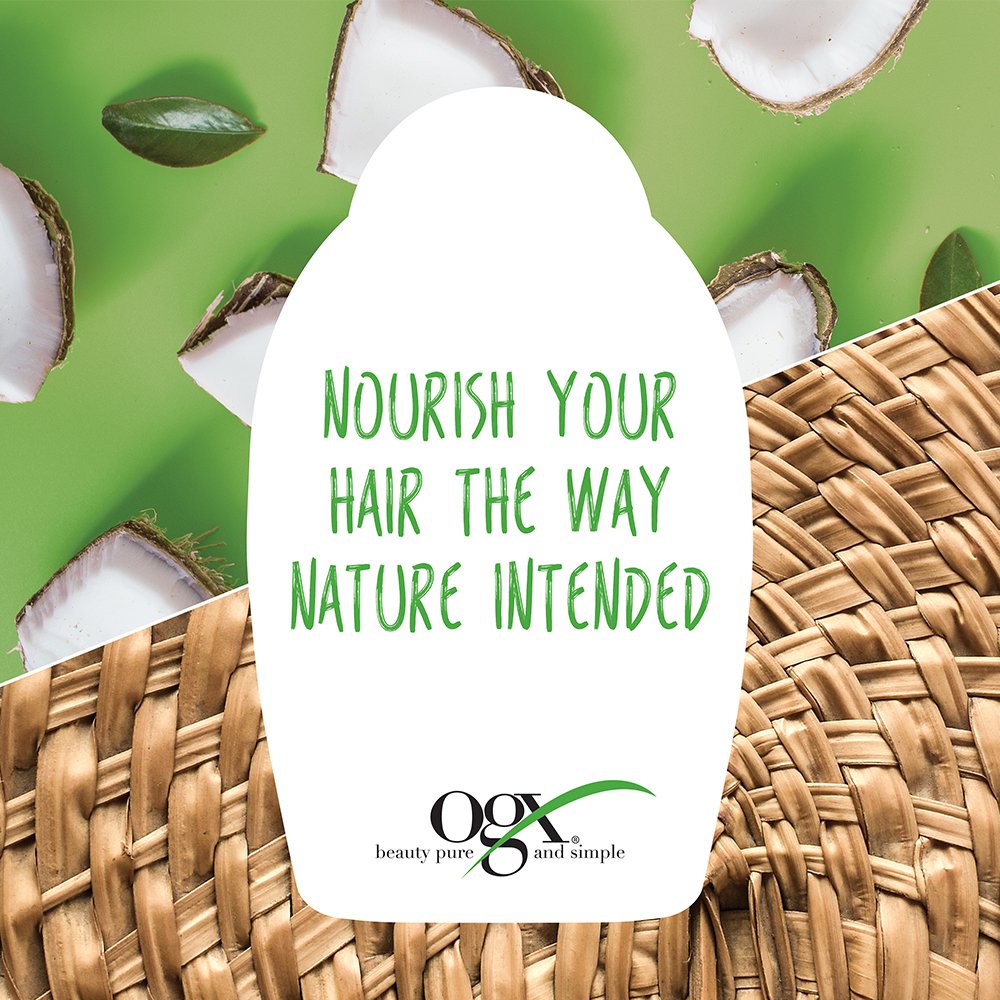 OGX Salon Size Nourishing Coconut Milk Conditioner with Pump, 25.4 Ounce