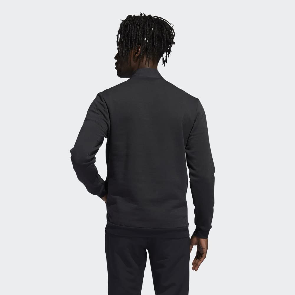 adidas Men's Cold.RDY Quarter Zip Pullover, Black, Small
