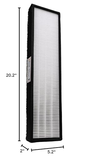 Filter-Monster True HEPA Replacement Compatible With GermGuardian Filter C (FLT5000) Compatible with AC5000 AC5000E AC5250PT AC5300B AC5350W AC5350B AC5350BCA1, 2-pack