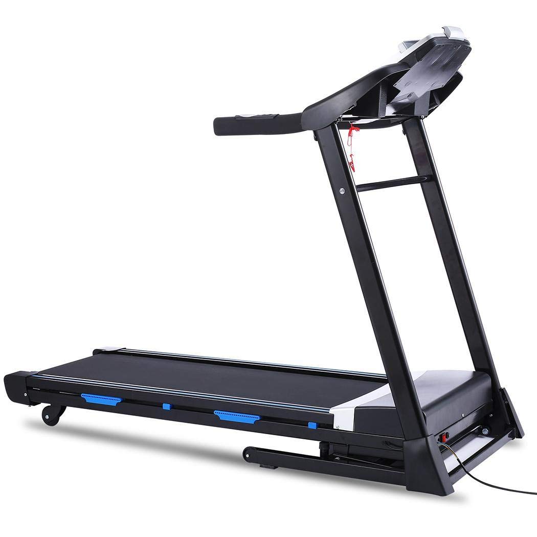 ANCHEER 3.25HP Folding Treadmill with APP Control, Electric Automatic Incline Treadmill with Bluetooth Speaker, Motorized Running Jogging Machine for Gym Home & Office Workout (Black)