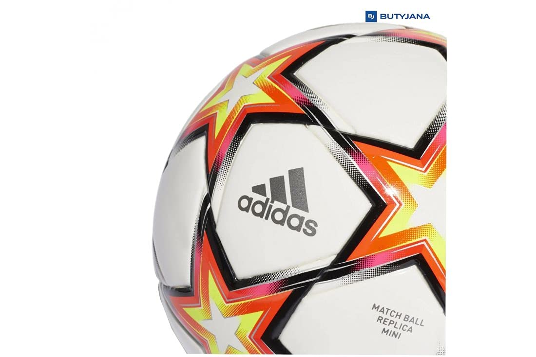 adidas unisex-adult Finale 21 Mini Soccer Ball White/Solar Red/Solar Yellow/Black 1