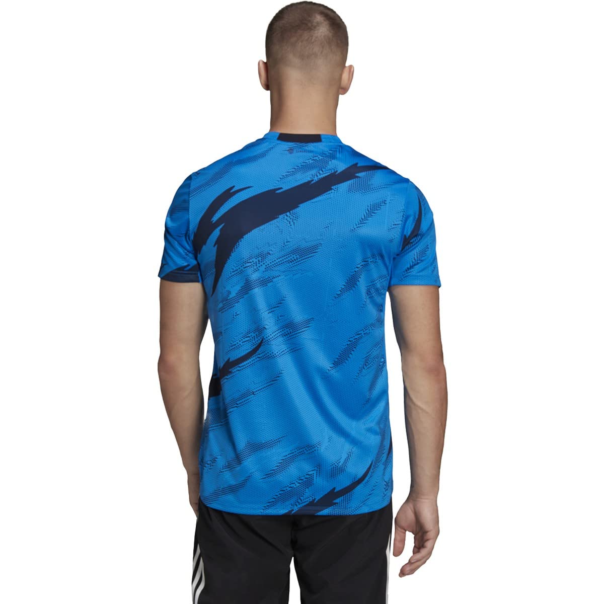 adidas Men's Designed 4 Training All Over Print Tee, Blue Rush, XX-Large