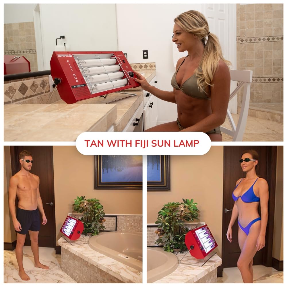 Sperti UV Eye Protection Goggles for The Fiji Sun Tanning Lamp and Red Light Therapy, FDA Registered, Clear Unobstructed Vision