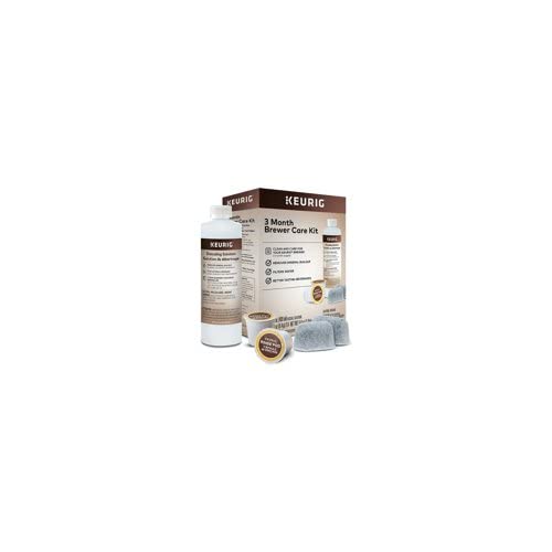 Keurig K-Supreme Single Serve K-Cup Pod Coffee Maker (Black) Bundle with Keurig 3-Month Brewer Maintenance Kit (2 Items)