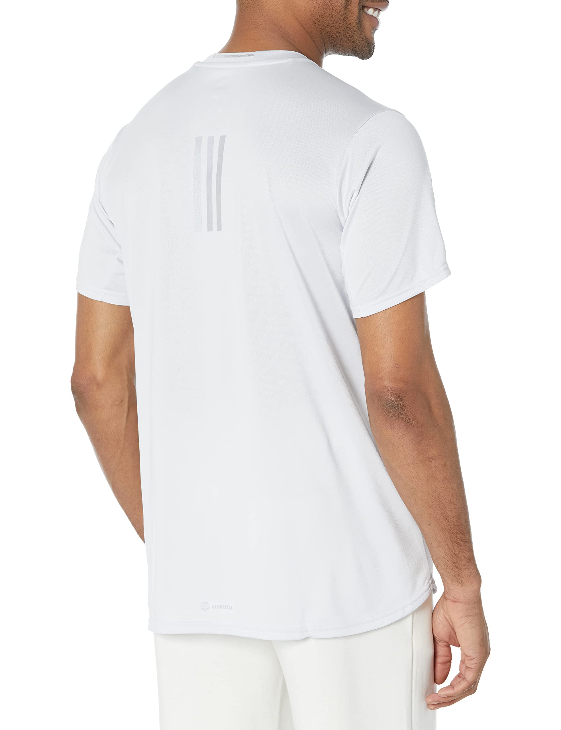 adidas Men's Designed 4 Running T-Shirt, Dash Grey, Large