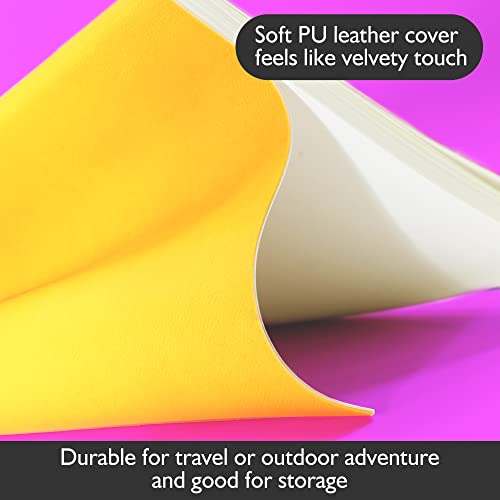 KEVXT B6 Size PU Leather Writing Journal, Notebook Notepad Journal Bulk Pack, Wide Ruled Journal for Students,Size: 4.9" X 6.9" 64 Sheet/128 Pages(Set of 4,Random Color)