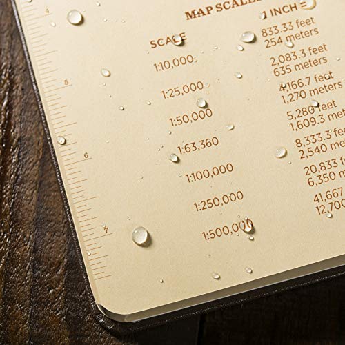 Rite in the Rain Weatherproof Hard Cover Notebook, Tan Cover, Universal Pattern (No. 970TF-LG), 8.75 x 6.75 x 0.625